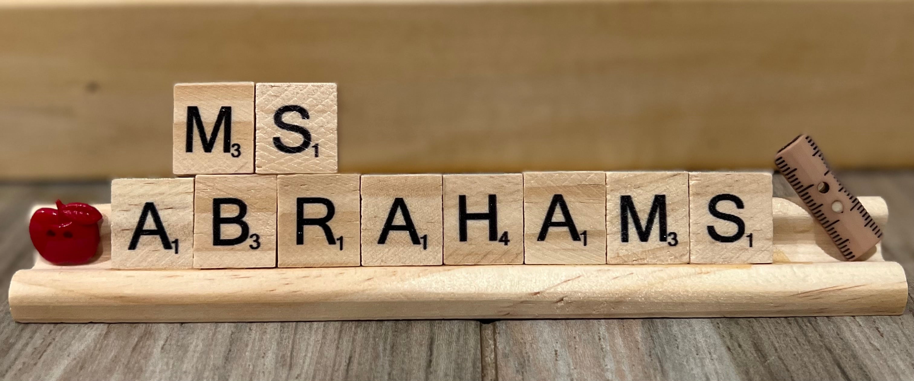 Personalized Scrabble Sign – Handmade by Alanah